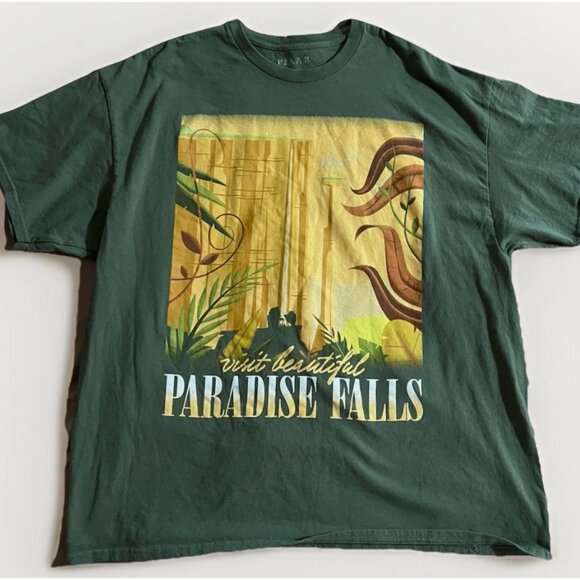 Pixar | Shirts | Disney Parks Visit Beautiful Paradise Falls Tshirt ...